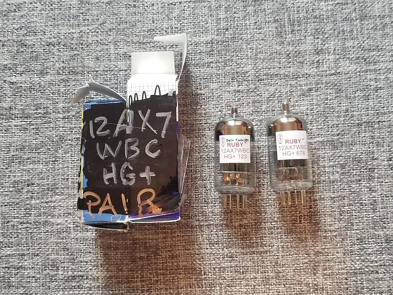 Ruby 12AX7 WBC HG+ / ECC83 Pair Tubes | Reverb