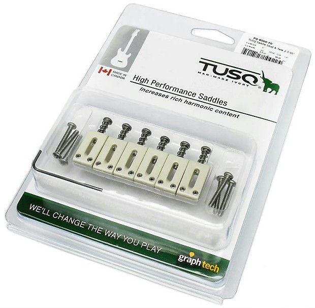Graph Tech TUSQ Saddles for Strat & Tele 2 3/16" spacing. | Reverb UK