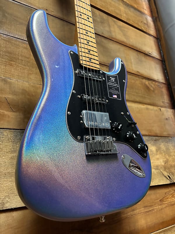 Fender 70th Anniversary American Ultra Strat HSS MP Amethyst | Reverb