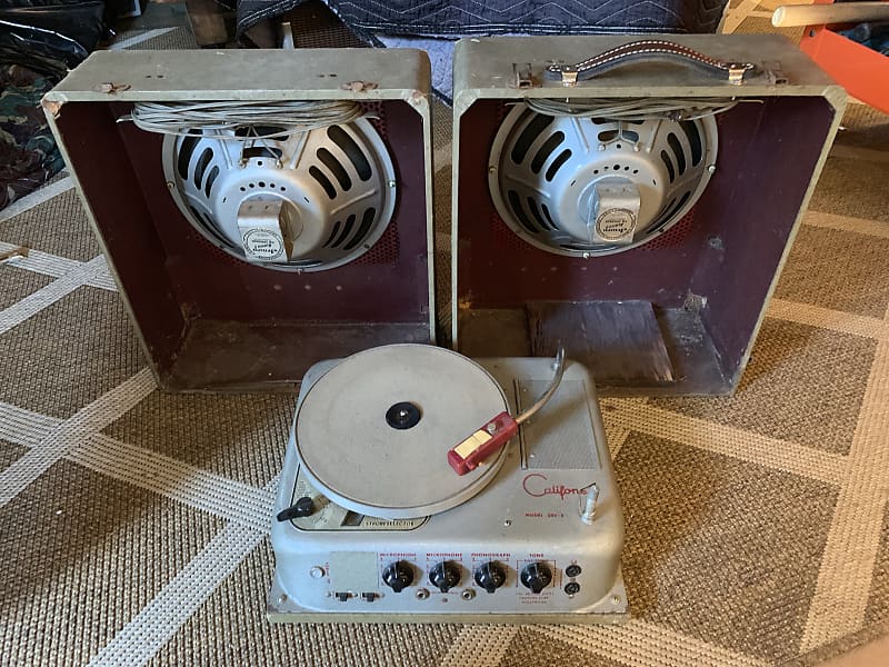 1950s Califone Model 24V-5 w/ pair of Jensen Alnico speakers | Reverb
