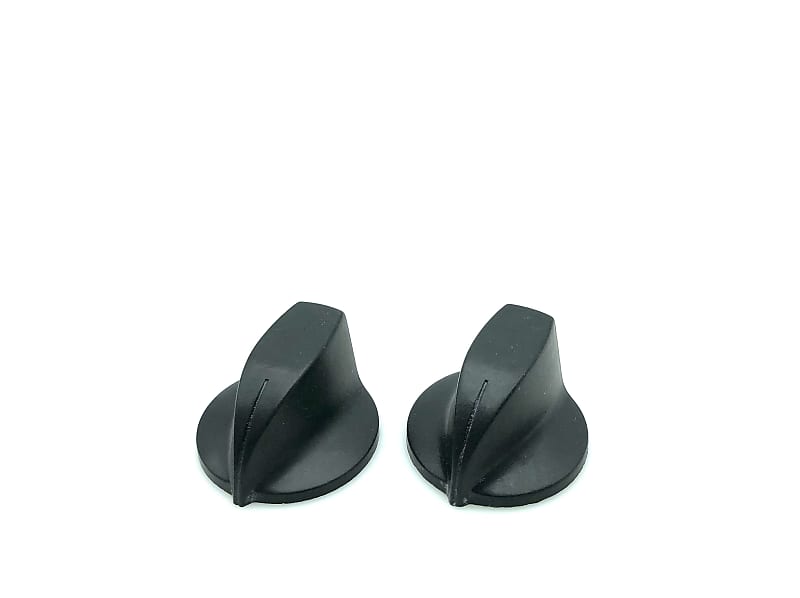2 Ampeg? Vintage Daka-Ware Stove Top Pointer Knobs 19?? Black | Reverb