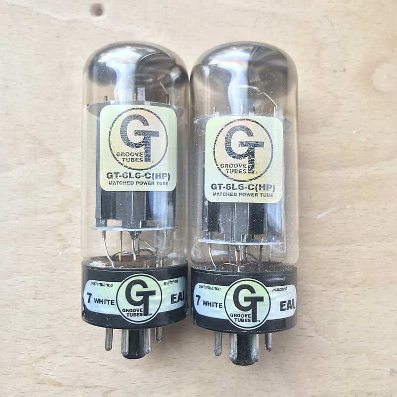 2x Matching Groove Tubes - 6L6 output valves / tubes - Fender | Reverb