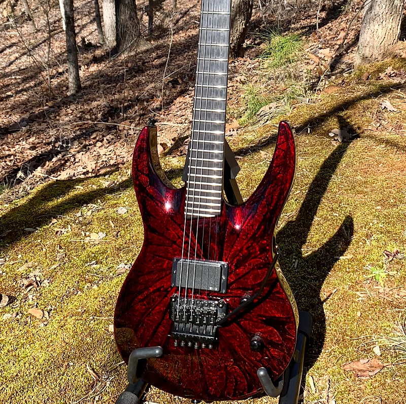 Jackson Demon Custom Shop CST 2007 Red Marblizer | Reverb