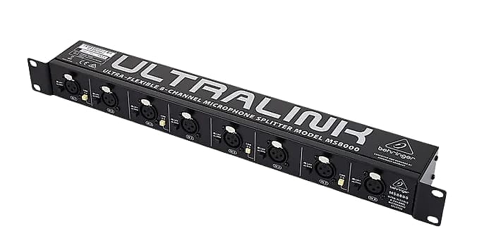 Behringer MS8000 Ultra-Flexible 8-Channel Microphone Splitter | Reverb