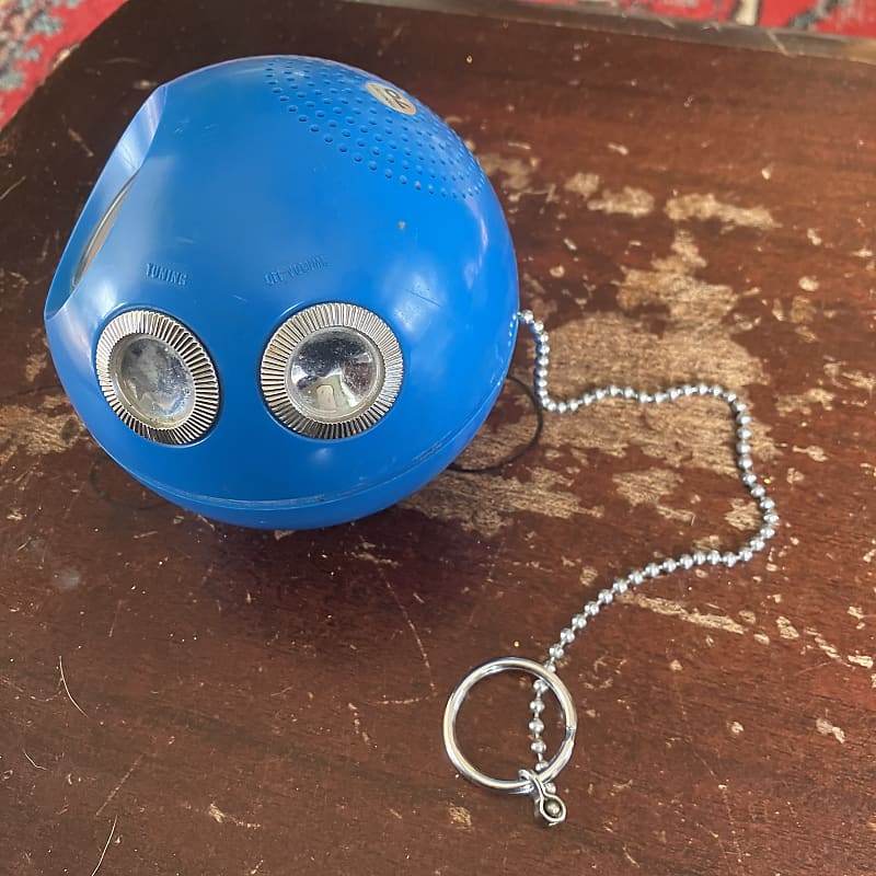 Panasonic Parapet 70 1970s Blue Transistor Ball AM Radio | Reverb