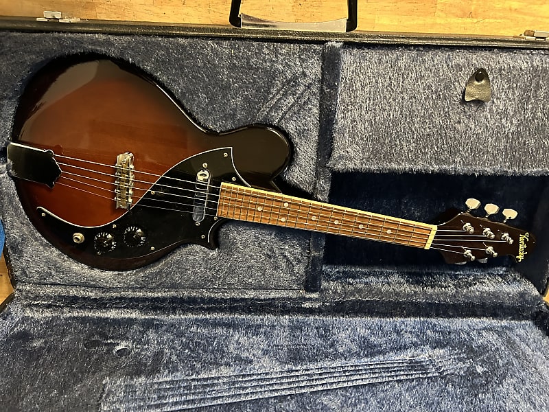 Kentucky KM300E five-string mandolin 1980s - sunburst w OHSC | Reverb