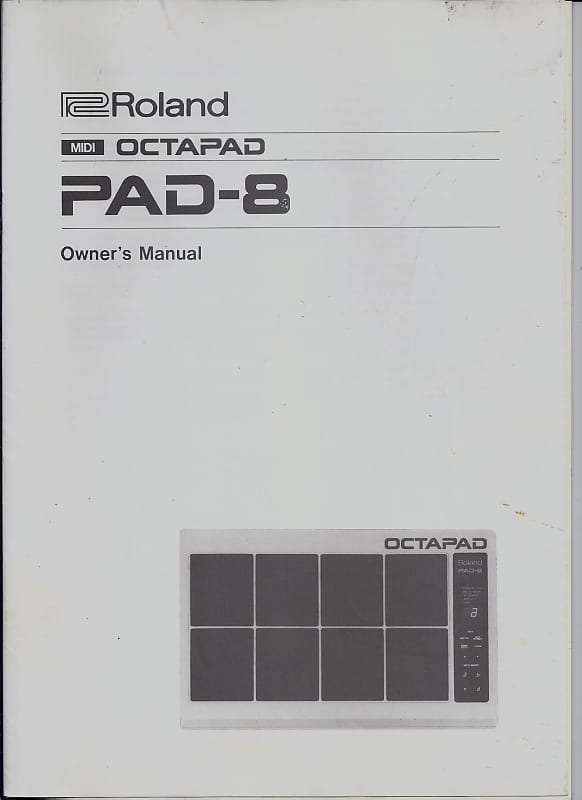 Roland PAD-8 OctaPad Manual | Reverb