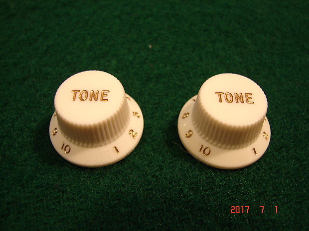 Vintage NOS Fender Stratocaster Tone Knobs 1960's 3 Spoke | Reverb