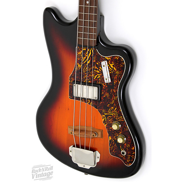 1960's Supro Model S685 Taurus Bass Sunburst | Reverb