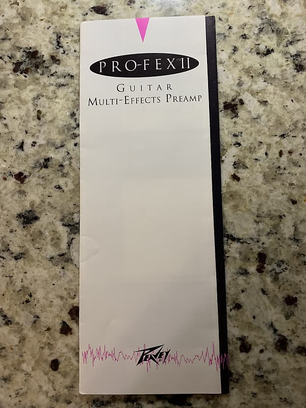 Peavey Pro Fex Multi Effects Preamp Brochure 1992 Reverb