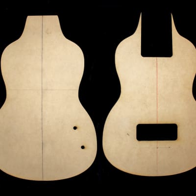 Custom Deluxe Lap Steel Guitar Template | Reverb