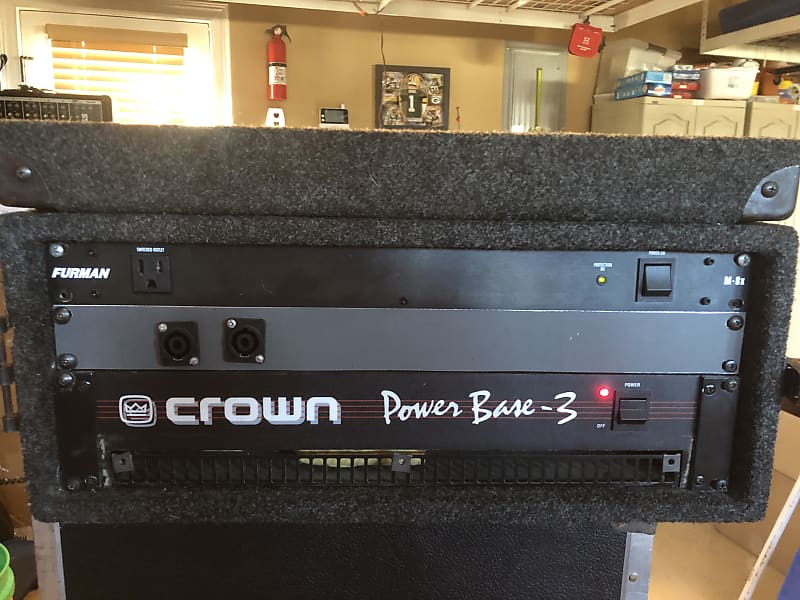Crown Power Base 3 2-Channel Power Amplifier with extras | Reverb