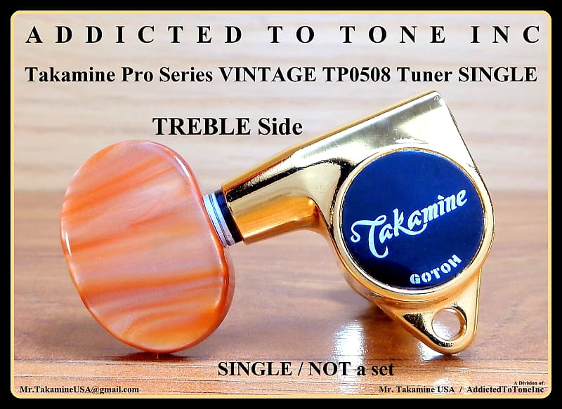 Takamine Vintage TP0508 Fluted Tuner SINGLE Not a set / | Reverb