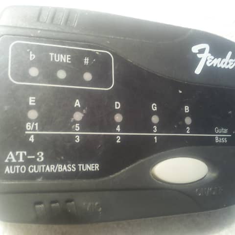 Fender AT-3 Auto Guitar/Bass Tuner Black | Reverb UK