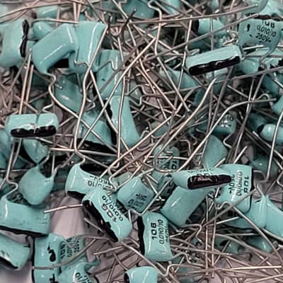 Green Drop Capacitors 0,010uF 10% 250v Bag Of 100 Seafoam | Reverb
