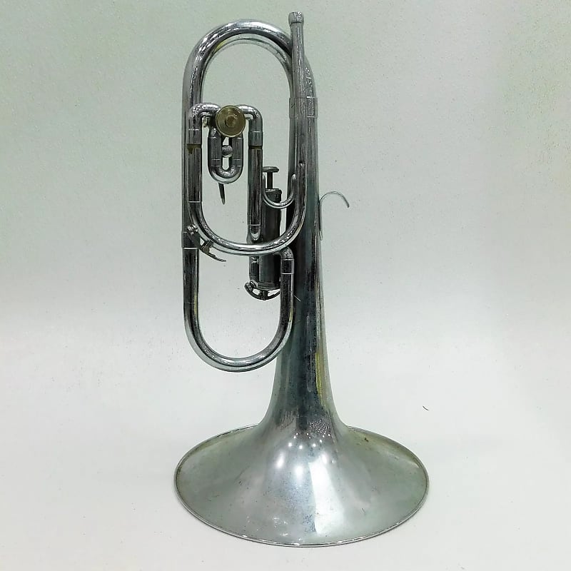 F. E. Olds & Son Ultratone Valve/Rotor Marching Mellophone | Reverb