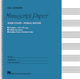 Manuscript Paper Spiral Bound | Reverb
