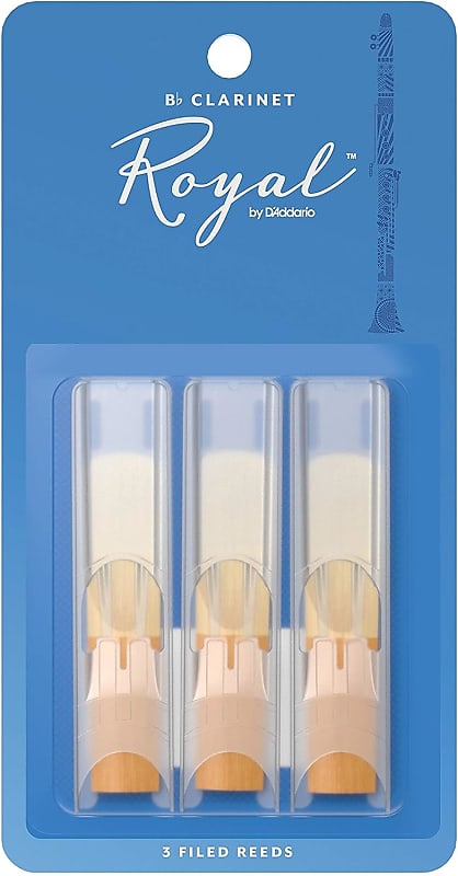 Rico RCB0330 Royal Bb Clarinet Reeds - Strength 3.0 (3-Pack) | Reverb