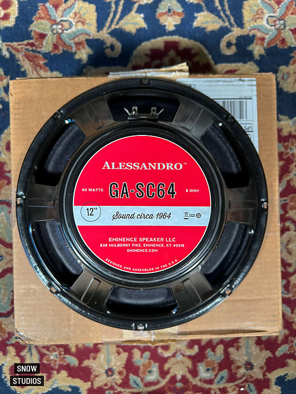 Eminence GA-SC64 12” Alessandro 8ohm Speaker | Reverb