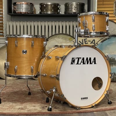 1980's Tama Superstar Super Maple 14x22 16x16 8x12 Drum Kit | Reverb