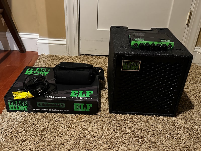 Trace Elliot ELF 200w Ultra Compact Bass Head and ELF 1x10 | Reverb