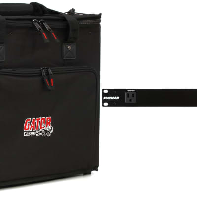 Gator GRB-4U 4U Rack Bag Bundle with Furman M-8x2 8 Outlet | Reverb