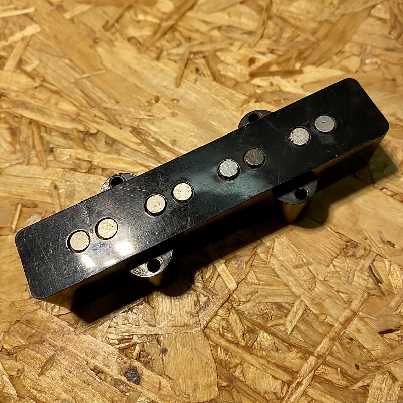 Fender Jazz bass pickup Neck 1969 - Black cover - grey bottom | Reverb