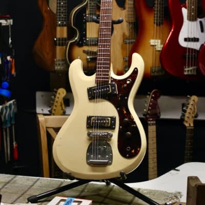 Guyatone LG-12; Mosrite Clone; 1960's; Faded White | Reverb