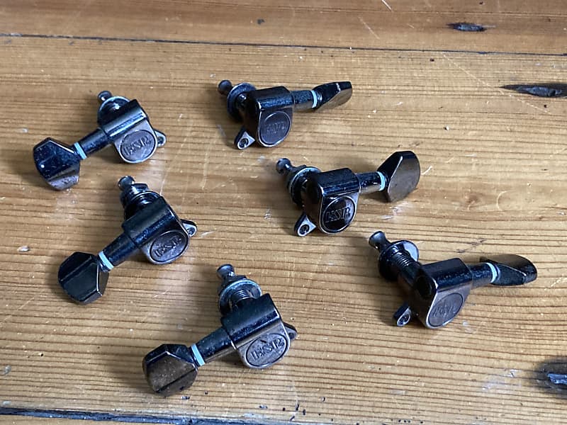 ESP 3 a side Electric Guitar Tuning Pegs Machine Heads Black | Reverb