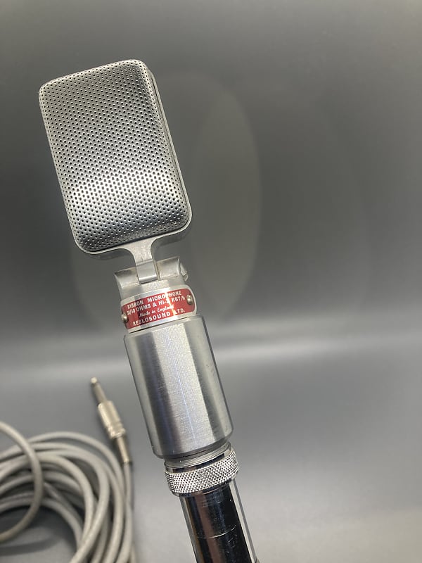 Vintage 1950s Reslo Reslosound Ribbon Microphone 30/50 Ohm | Reverb