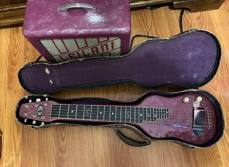 Beltone Lap steel 1950’s-1960’s - Lilani Amp matching Purple | Reverb