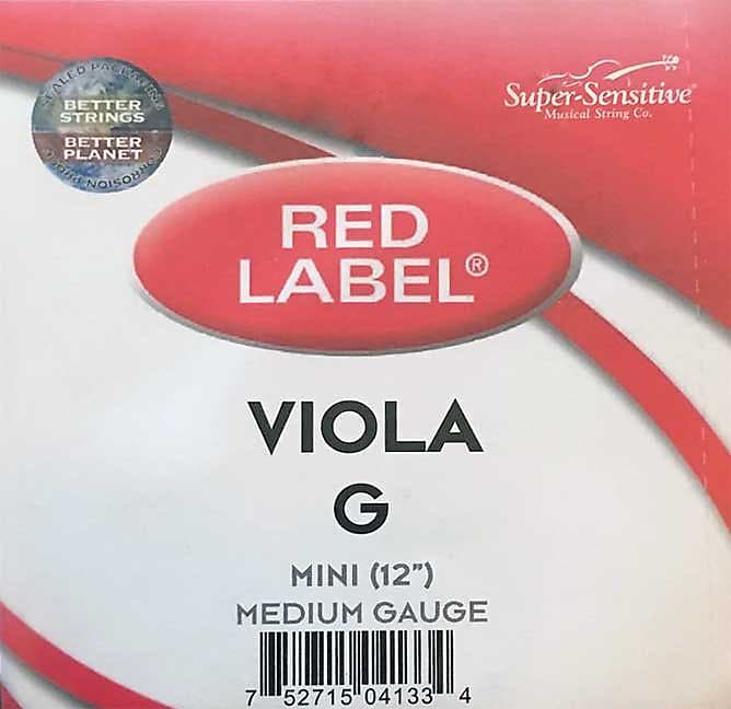 Super Sensitive Red Label 4133 Viola G String Mini 12" | Reverb