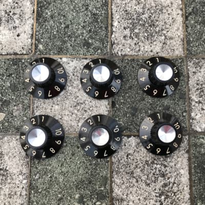 1970-79 Vintage Fender Silverface Amplifier Amp Knobs Set of | Reverb