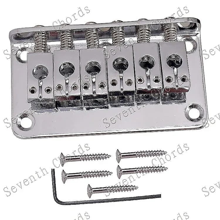 Vintage Guitar Strat Tele Style Fixed Hardtail Bridge in | Reverb