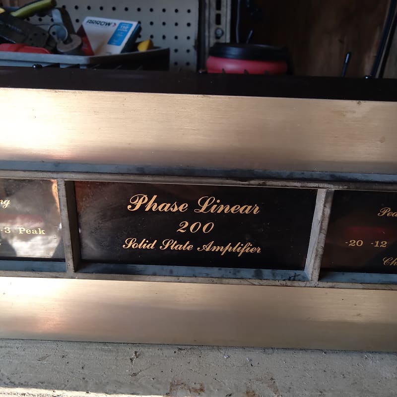 Phase Linear 200 Power Amp 70's - Black-Silver SEE VIDEO | Reverb