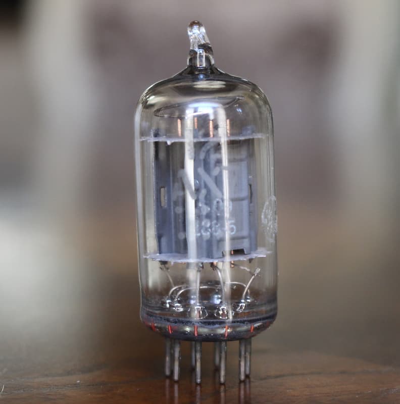 1950s GE JG-12AX7 NOS Tube – Long Gray Plates, Copper Grid | Reverb