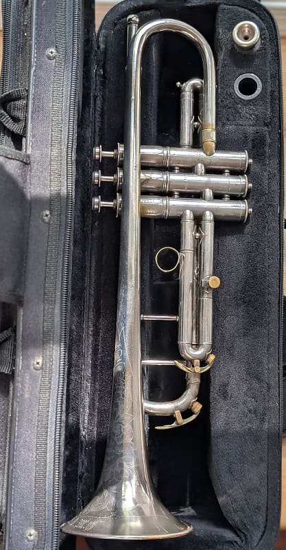 C.G. Conn 2B Trumpet (Official USMC Issue) 1918 - Silver | Reverb