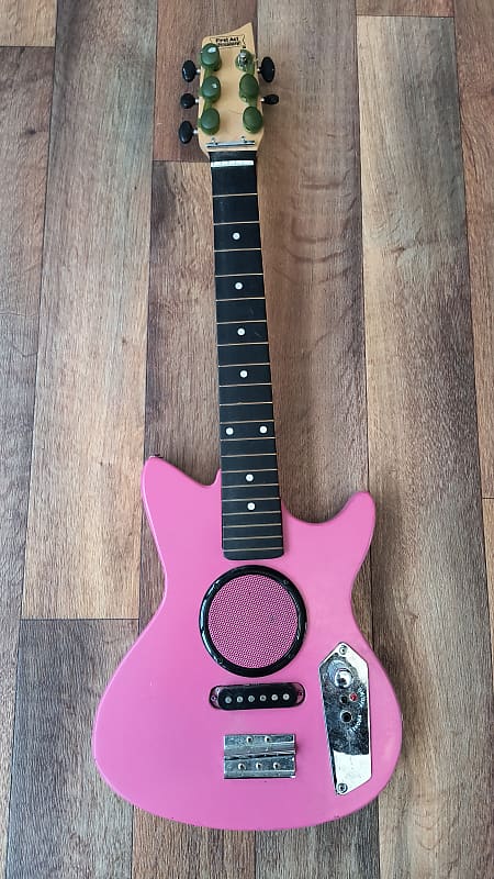 First Act Discovery Guitar and Built in Amp 2000s - Pink | Reverb
