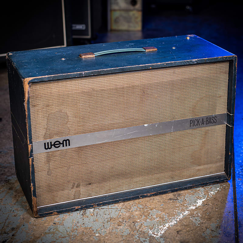WEM Pick a Bass Cabinet 1968 - Blue | Reverb UK
