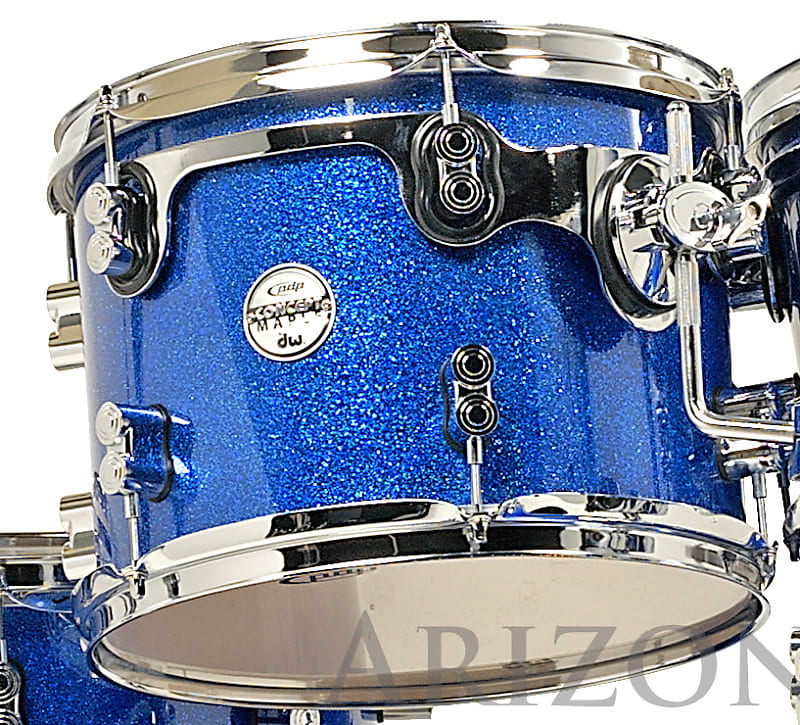 PDP Concept Maple Series 13 inch Tom , Blue Sparkle Lacquer | Reverb