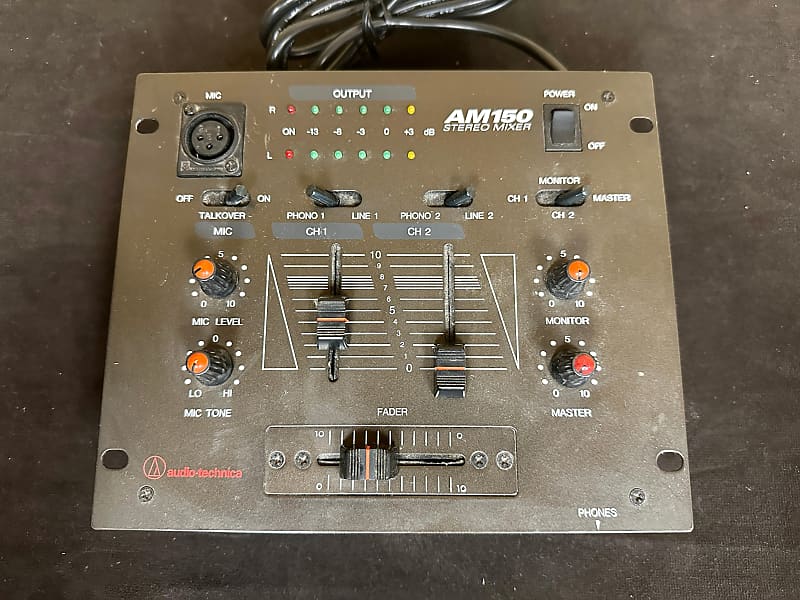 Audio Technica AM150 (used) 2 Channel Analog Stereo Mixer | Reverb