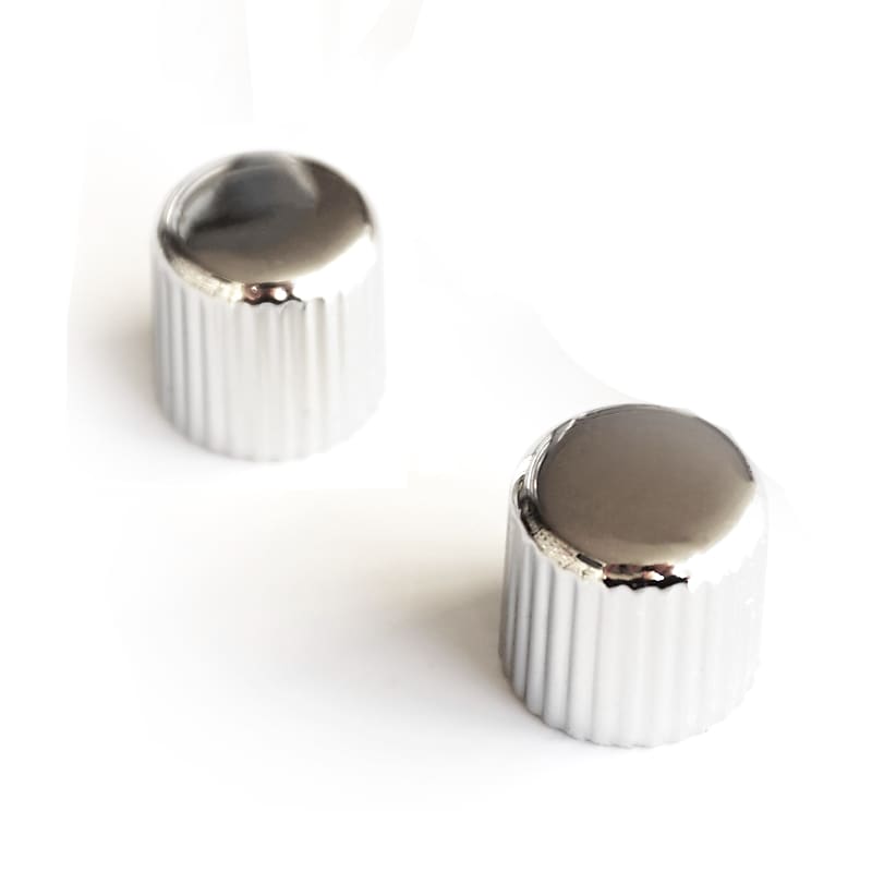 Chrome Vintage Control Knobs for Guitars/Amps - 2x Knob | Reverb