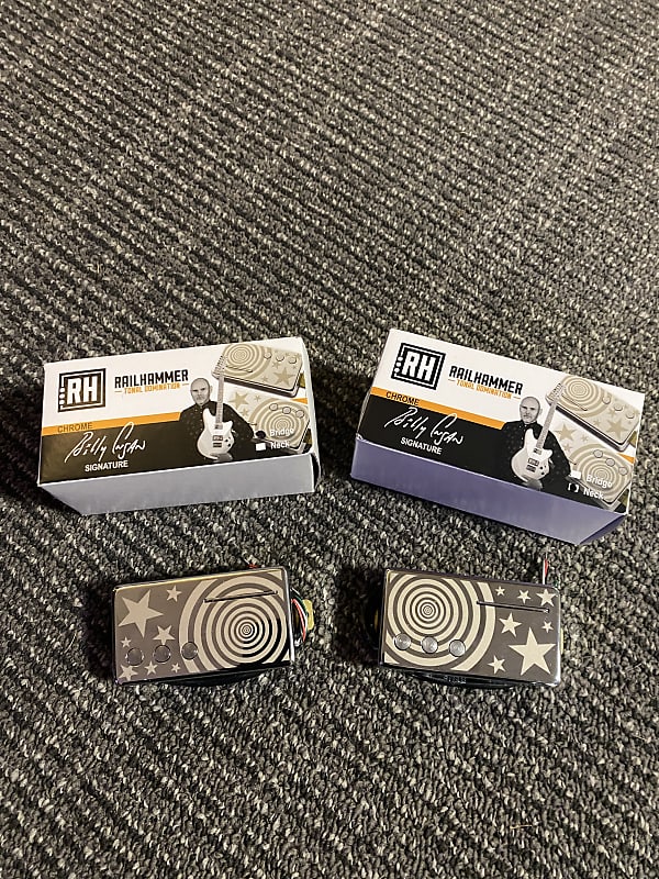 Railhammer Z One Billy Corgan Humbucker Set Chrome | Reverb