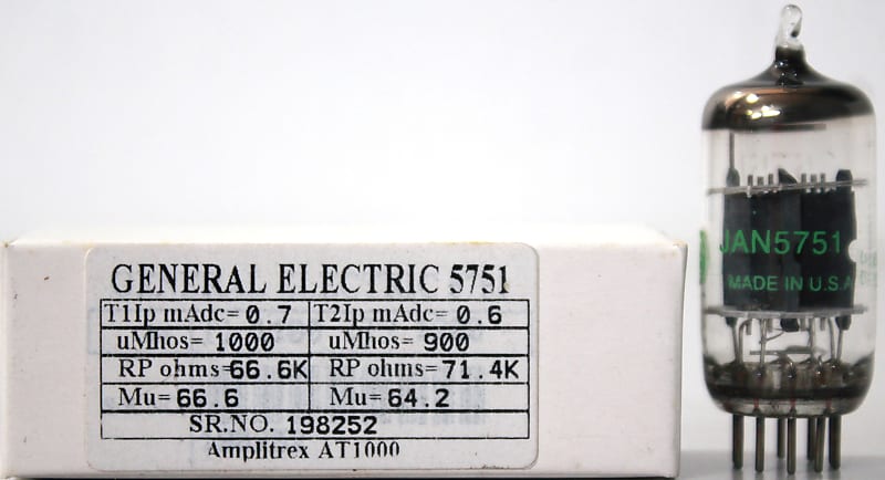 JAN 5751 General Electric 2 mica made in U.S.A Amplitrex | Reverb
