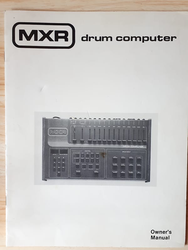 Owner's Manual for MXR Drum Computer 1983 PLUS Laminated | Reverb UK