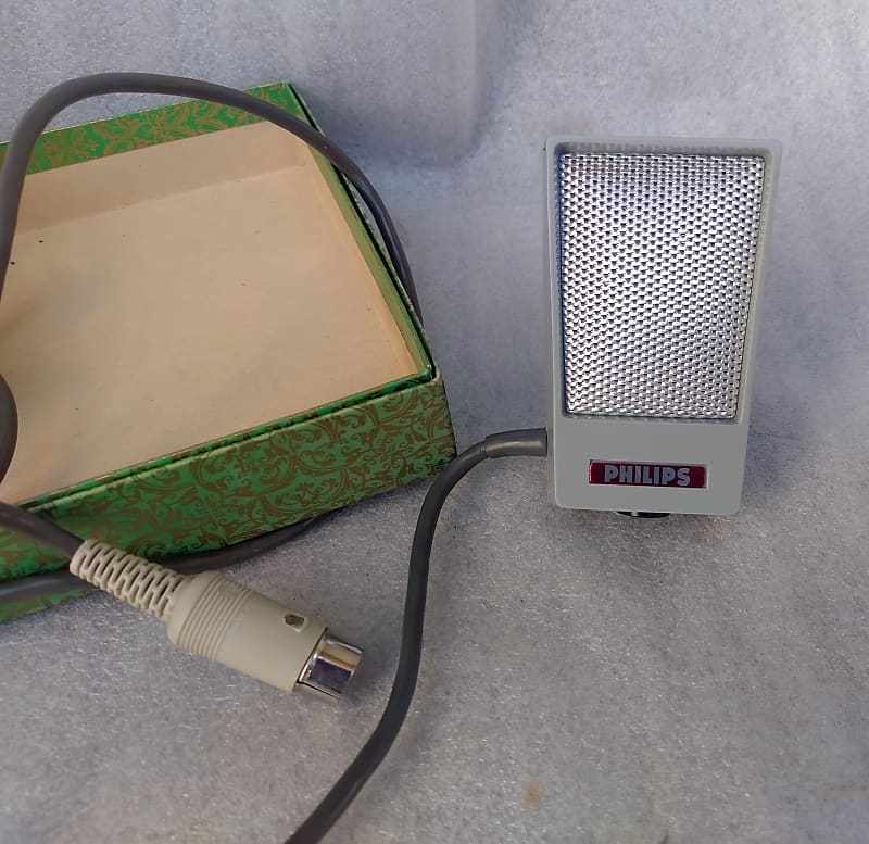 Vintage Philips Desktop Microphone 1960s Unknown model | Reverb