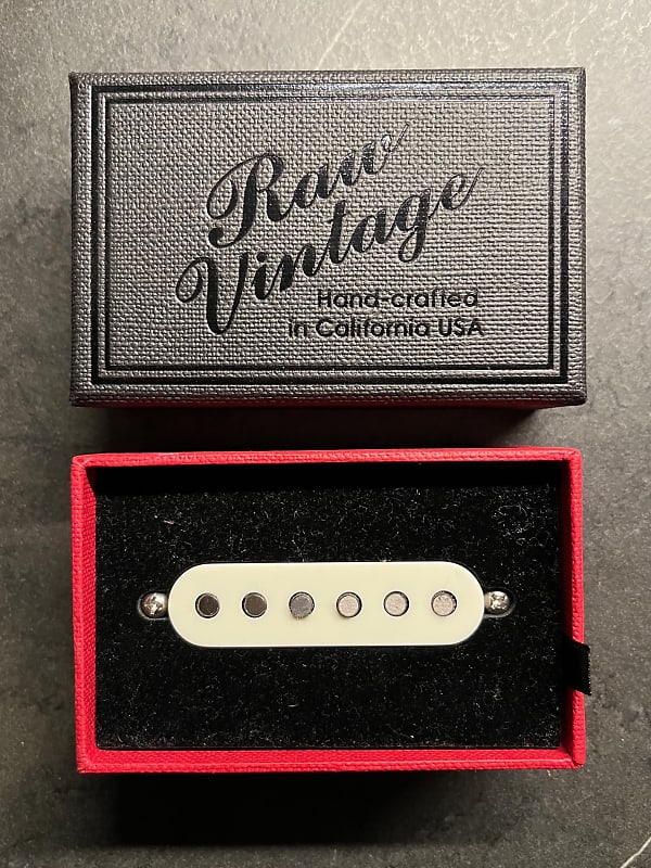 Raw Vintage Single Coil Pickup RV-60 Bridge 2022 - AGED WHITE | Reverb