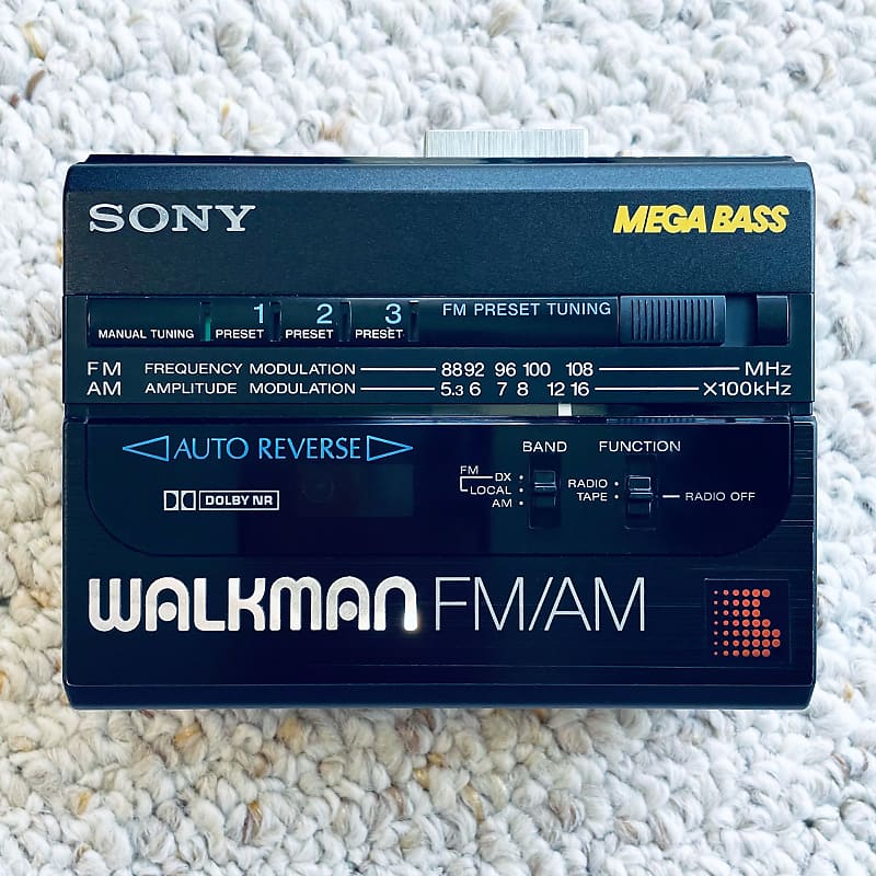 Sony AF64 Walkman Cassette Player, Excellent Black, For | Reverb