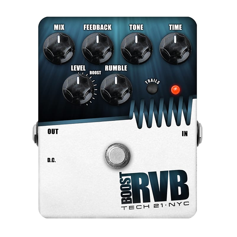 Tech 21 - Boost RVB Analog Reverb Emulator with Clean Boost | Reverb