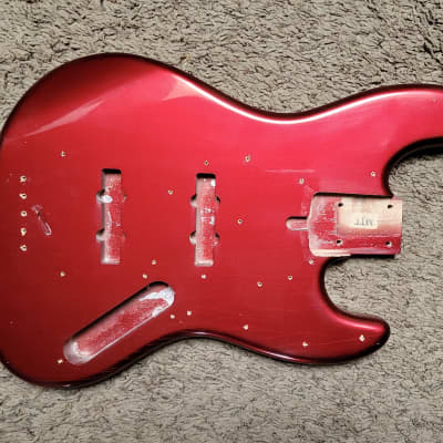 Relic MJT ‘60s Jazz Bass Body - Candy Apple Red Nitro - Fits | Reverb